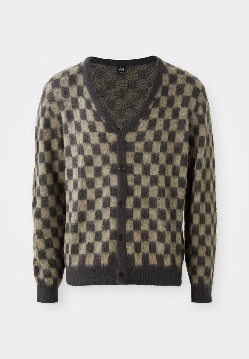 BDG Urban Outfitters BDG WINDOW PANE - Cardigan - Brown/green - Zalando ...