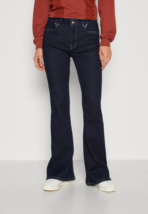 ONLY Tall ONLPAOLA POCKET - Jeans bootcut - dark blue denim/mörkblå denim - Zalando.se