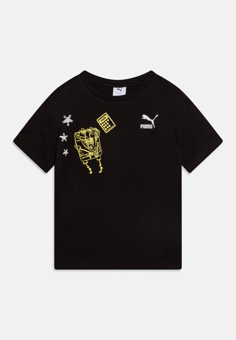 Puma SPONGEBOB GRAPHIC UNISEX - Print T-shirt - black - Zalando.ie
