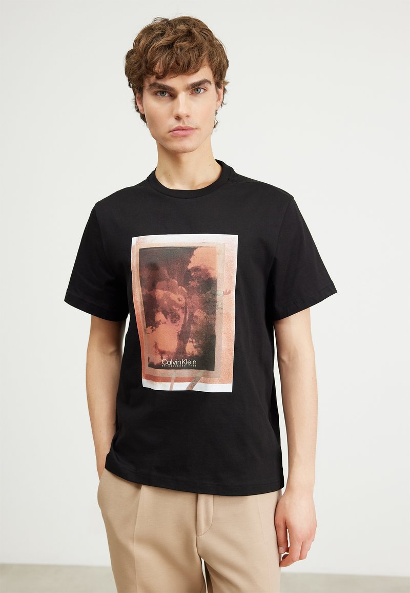 Calvin Klein PHOTO PRINT - Print T-shirt - black - Zalando.de