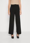 Vero Moda VMLIVANAYA WIDE PANT - Bukse - black/svart - Zalando.no