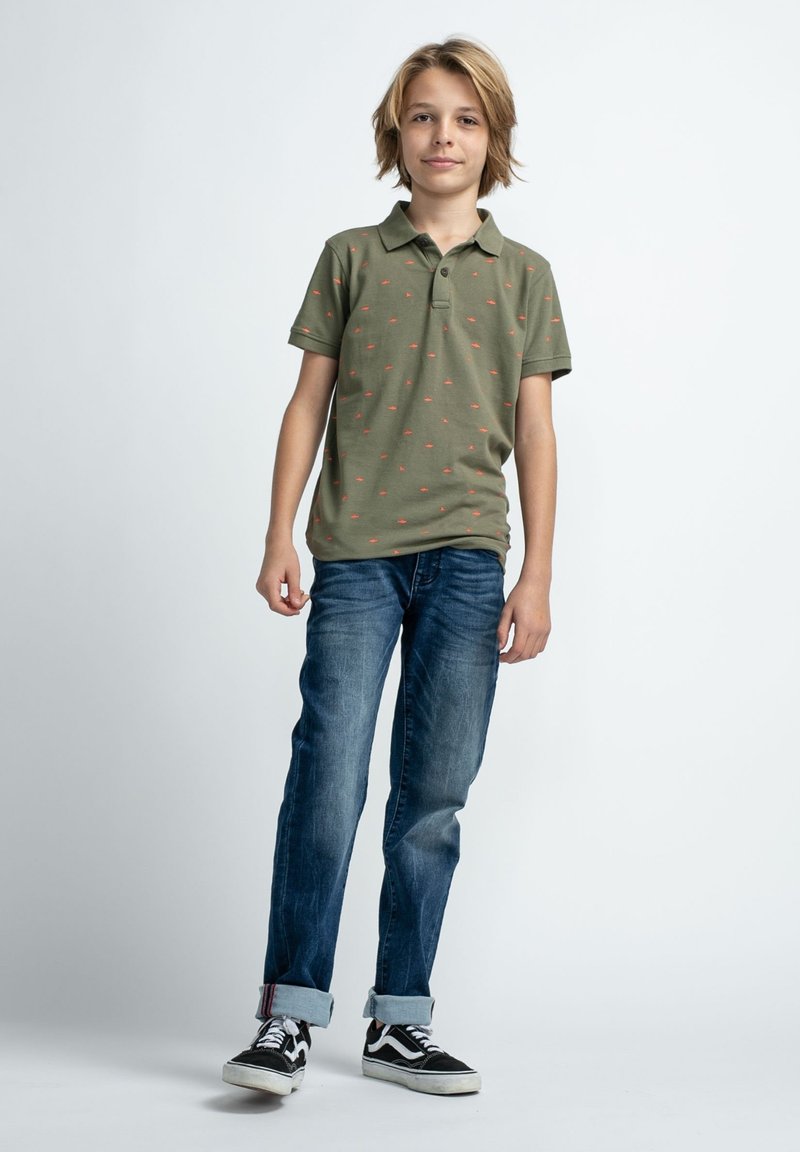 Petrol Industries WITH ALL OVER PRINT - Polo - dusty army/verde ...