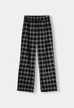 Bershka CHECK - Broek - black grey white/zwart - Zalando.nl