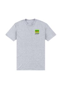 Henry Tiger MOUNTAIN DEW CHECK CHEST - Triko s potiskem - heather grey ...