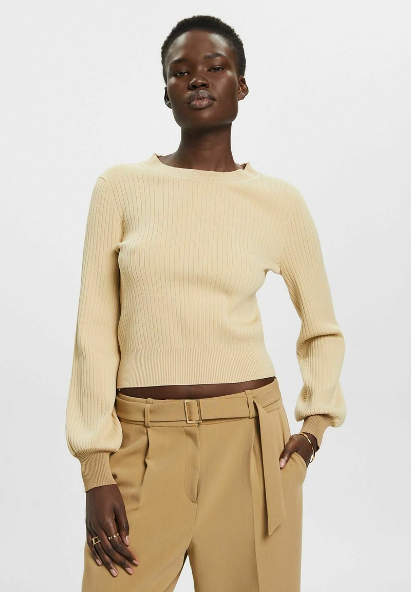 Esprit Strickpullover - light beige/beige-meliert - Zalando.ch
