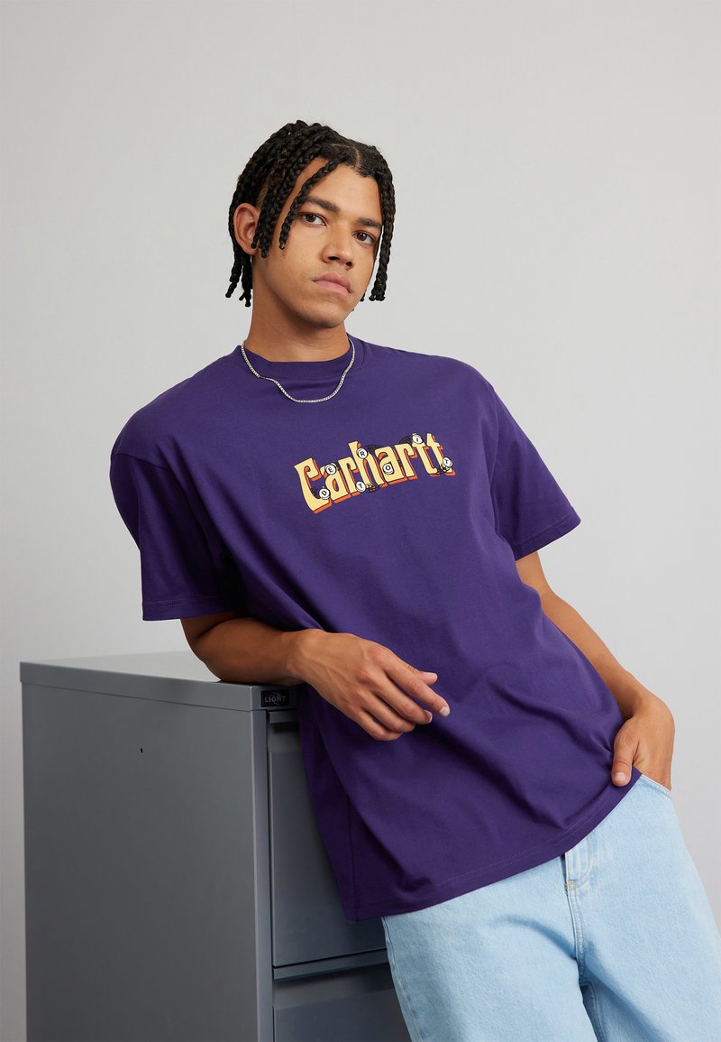 Carhartt WIP SPIN SCRIPT - T-Shirt print - cassis/dunkellila - Zalando.ch