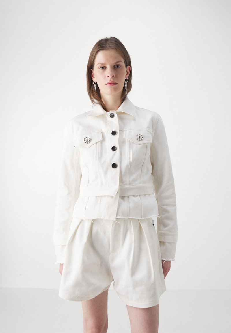 AZ Factory LULU - Denim jacket - white - Zalando.ie