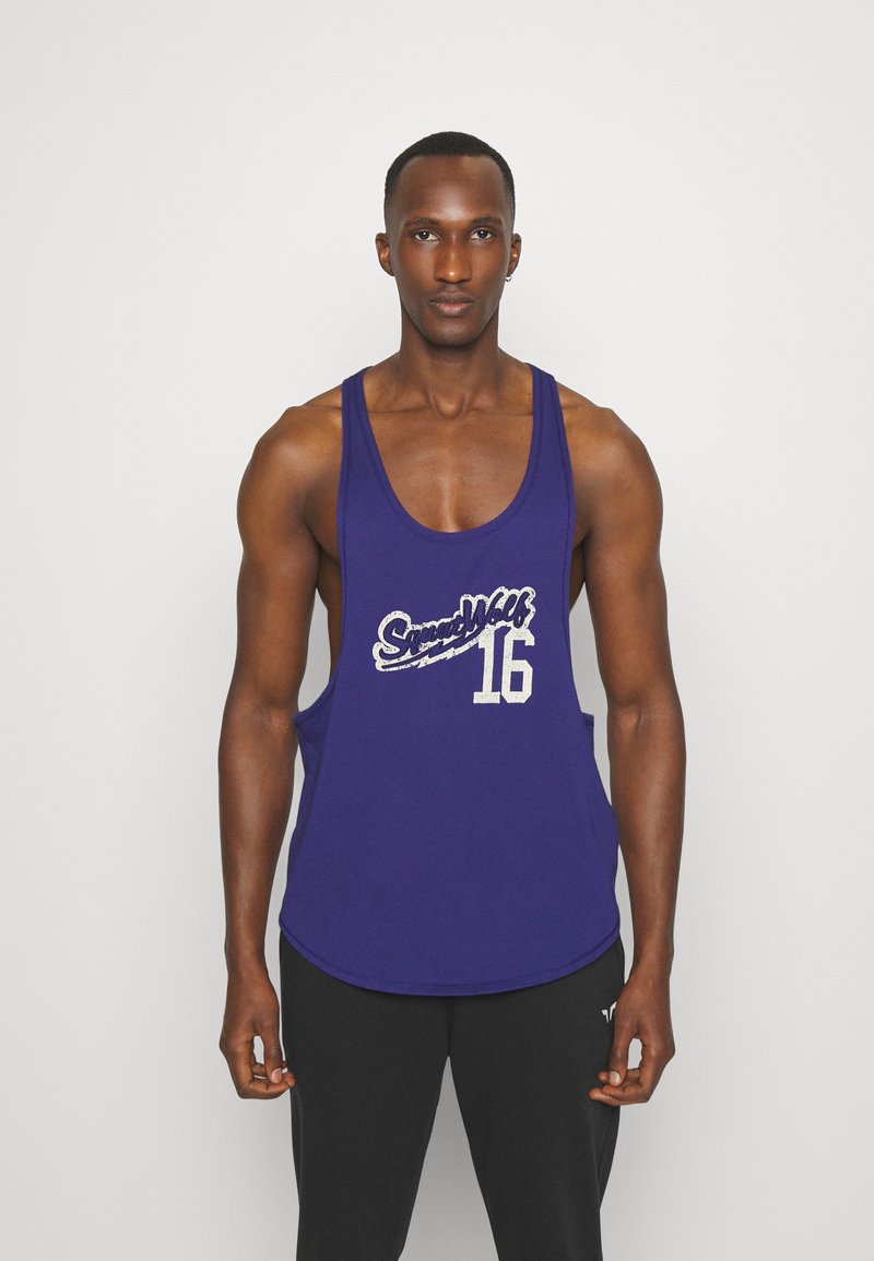 SQUATWOLF SCRIPTED STRINGER - Top - patriot blue/azul - Zalando.es