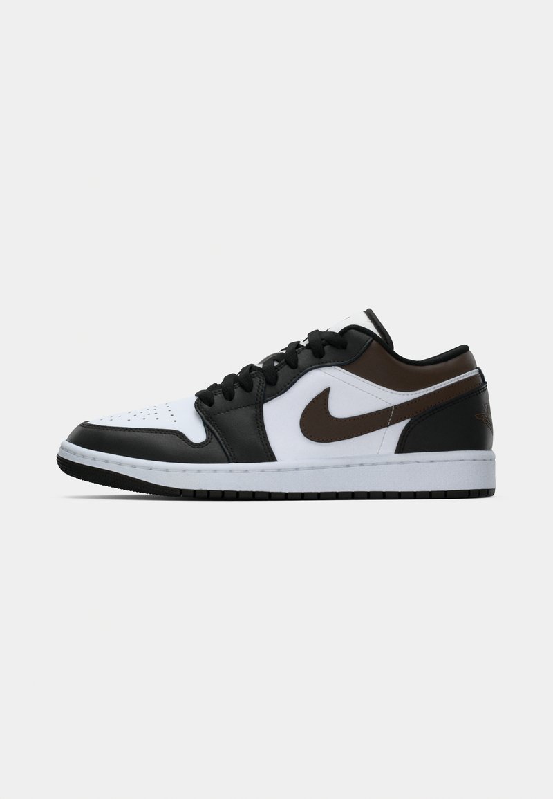 Jordan AIR JORDAN 1 LOW - Sneakers basse - black/baroque brown/white ...