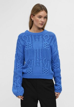 OXXO SOFT TOUCH LOOSE FIT - Pullover - summer song/bleu clair chiné ...