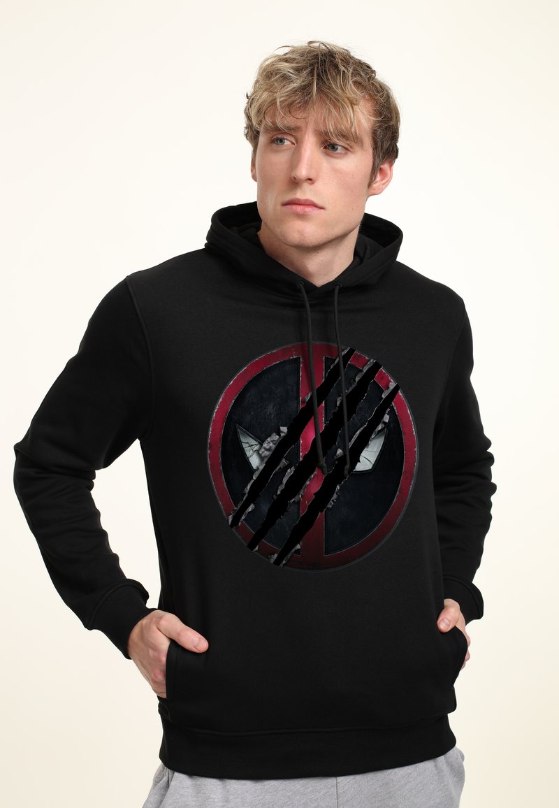 Marvel DEADPOOL WOLVERINE SNIKT EMBLEM - Hoodie - black - Zalando