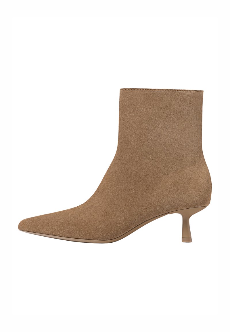 Stradivarius SPLIT STILETTO - Classic ankle boots - beige - Zalando