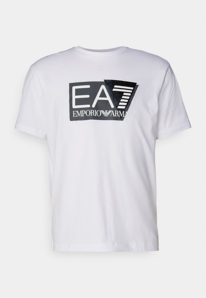 EA7 Emporio Armani Print T-shirt - bianco/white - Zalando.co.uk
