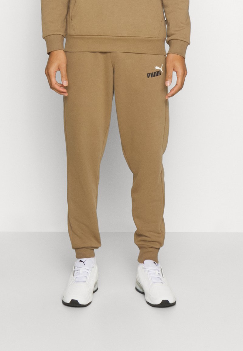Puma LOGO PANTS - Tracksuit bottoms - chocolate chip/brown - Zalando.co.uk