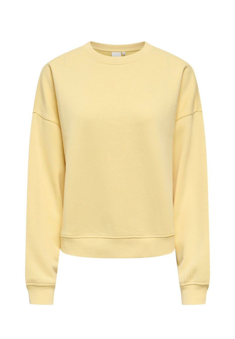 ONLY ONLBEST LIFE L/S CREW NECK SWT NOOS - Sweater - lemon meringue ...