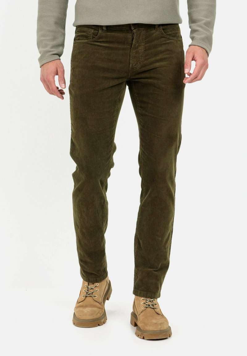 Camel Active Regular Fit 5 Pocket Stoffhose Dark Khaki Dunkelgrün
