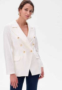 blue shadow - Krótki płaszcz/biały - Zalando.pl