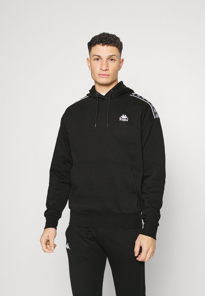 Kappa HOODED - Hoodie - caviar/black - Zalando.ie