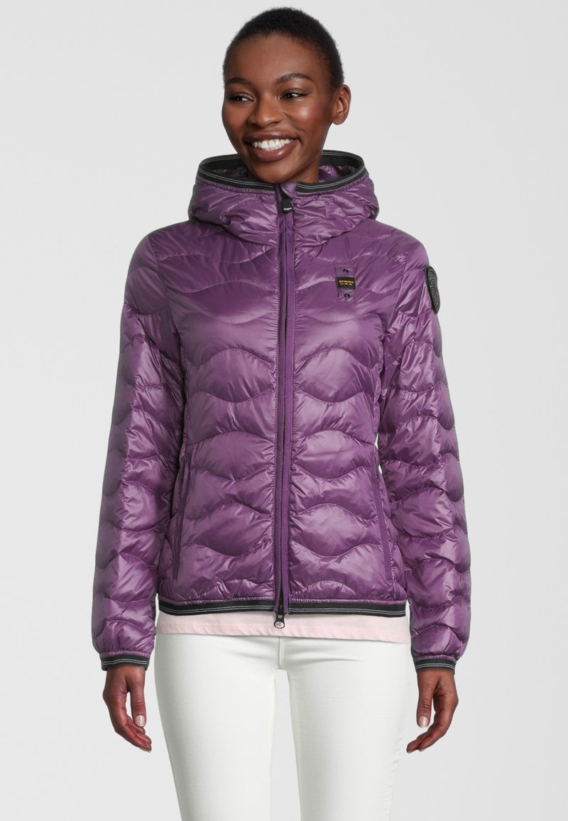 Blauer WAVE STITCH HOOD - Gewatteerde jas - viola/paars - Zalando.be