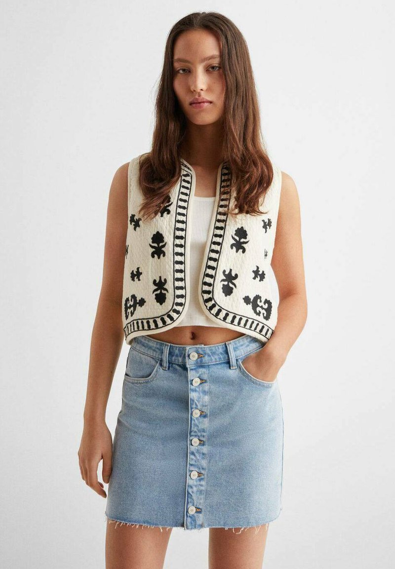 Mango Kids ROSES - Waistcoat - ecru/off-white - Zalando.ie