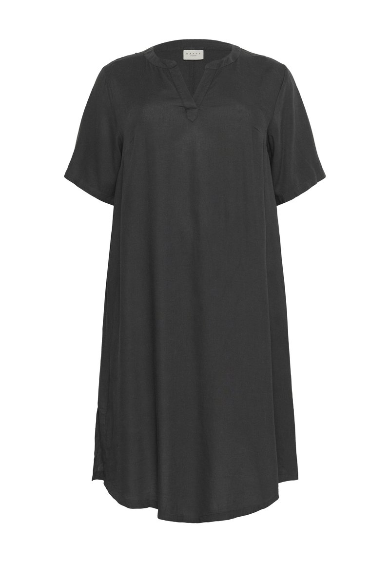 Kaffe Curve KCMILLE KAFTAN - Hverdagskjole - black oyster/sort - Zalando.dk