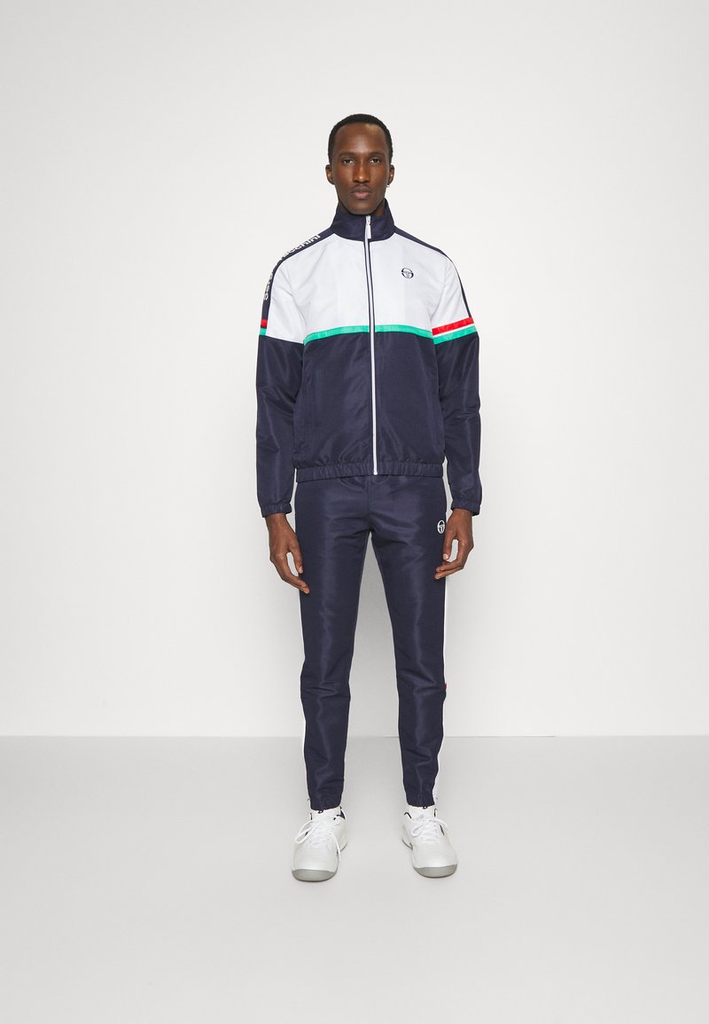 Sergio Tacchini JURA TRACKSUIT - Tuta - navy/white/peacock green/blu ...