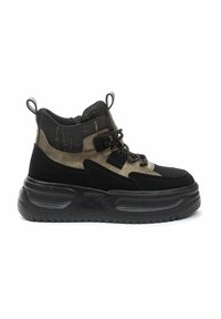 Keddo Platform ankle boots - black bronze/black - Zalando