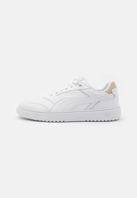Puma DOUBLECOURT UNISEX - Trainers - white/putty/white - Zalando
