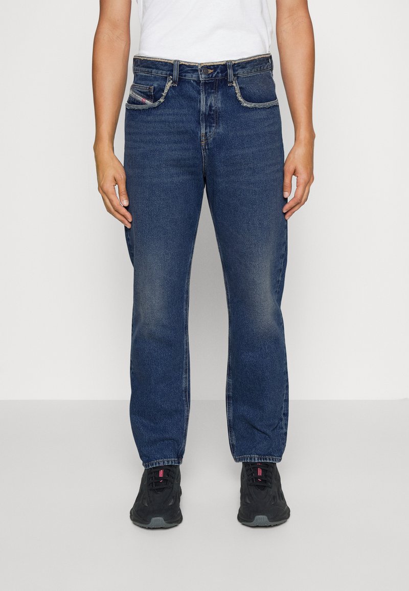 Diesel 2020 D-VIKER-SP5 - Straight leg jeans - black denim/blue denim ...