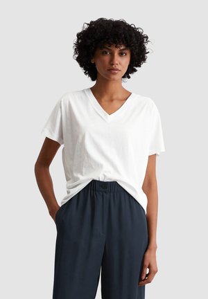 OPUS KURZARM FELISO - T-Shirt basic - milk/weiß - Zalando