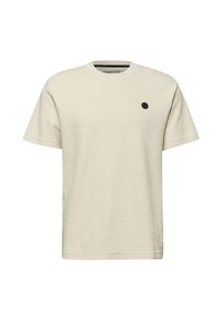 Street One MEN COZY - T-shirt basic - beige/bianco - Zalando.it