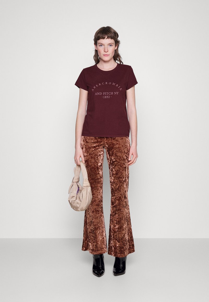 Abercrombie & Fitch SLIM LOGO 3PACK - Print T-shirt - white/grey /port ...