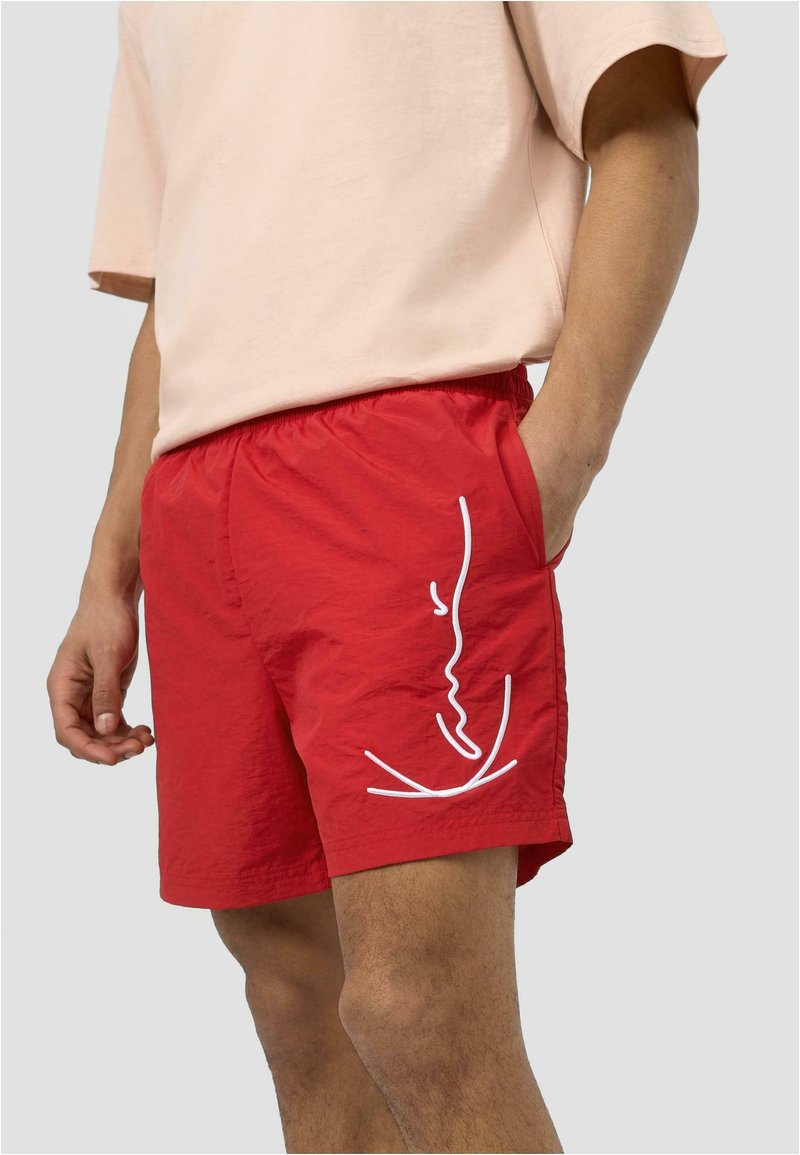 Karl Kani Short - red/rouge - ZALANDO.FR
