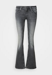 Gina Tricot ULTRA LOW - Bootcut jeans - offblack/black denim - Zalando