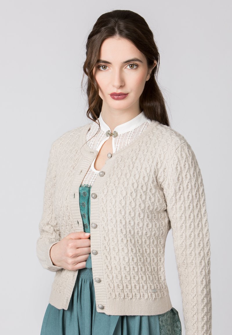 Stockerpoint JACKE SOPHIA - Strickjacke - natur/beige - Zalando