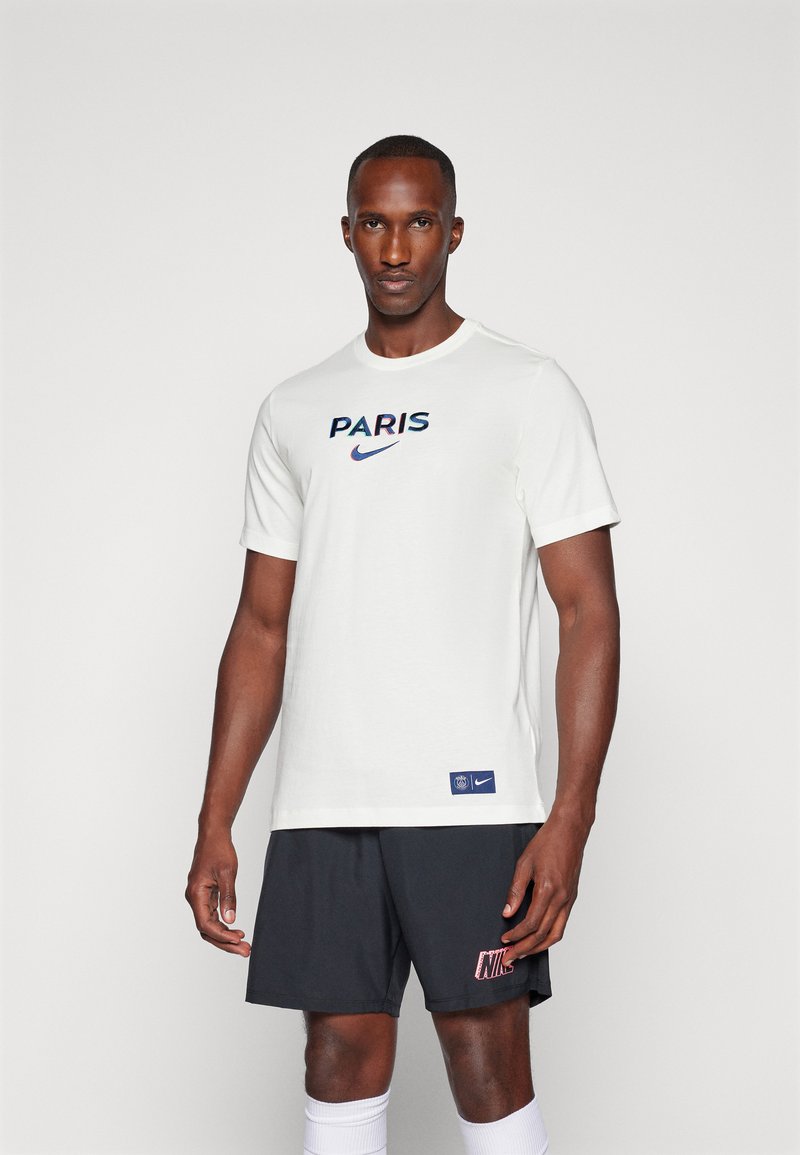 Nike Performance PSG UNITE TEE - T-shirt imprimé - sail/écru - ZALANDO.FR