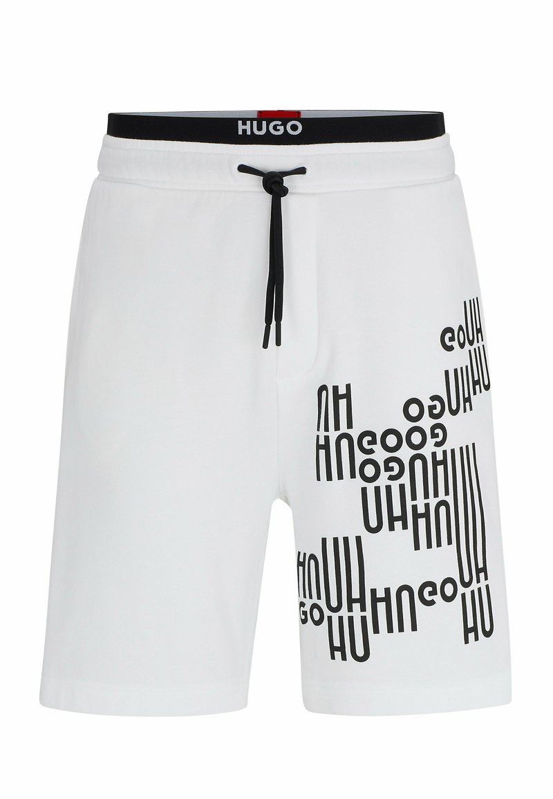 HUGO ACID AOP - Shorts - natural one/white - Zalando.ie
