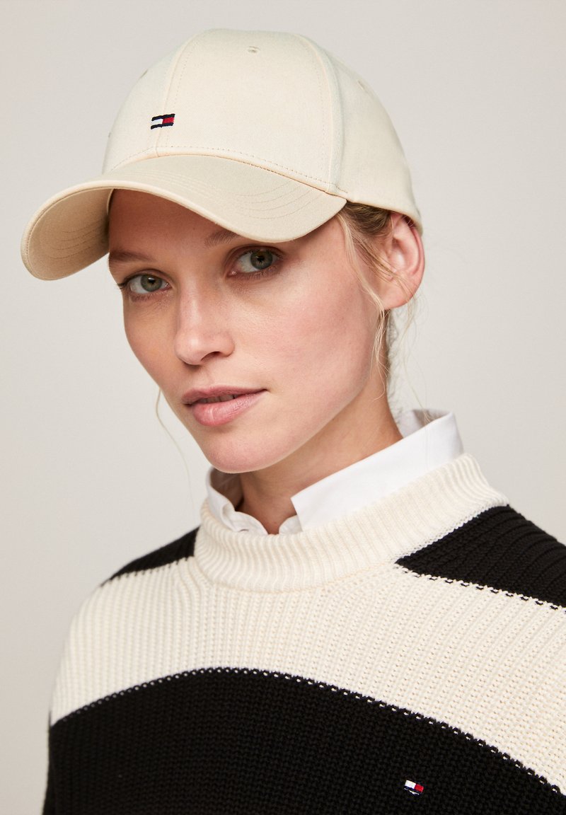 Tommy Hilfiger ESSENTIAL FLAG UNISEX - Șapcă - white clay/alb - Zalando.ro