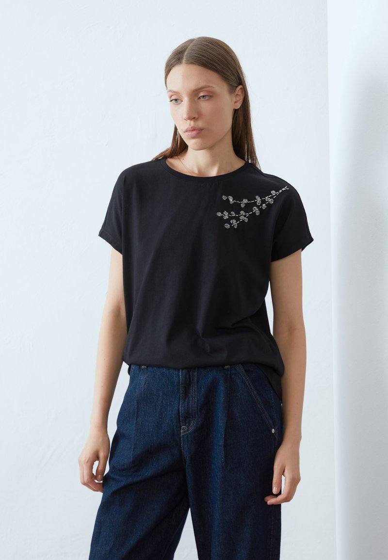 Anna Field T-Shirt print - black/schwarz - Zalando.ch