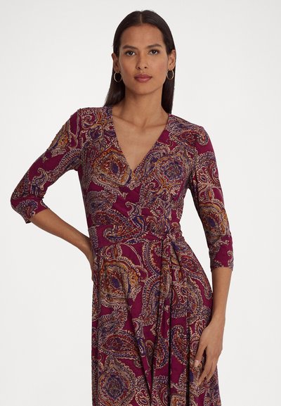 Lauren Ralph Lauren Petite ELMAND SHORT SLEEVE DAY DRESS - Freizeitkleid - cream multi/offwhite ...