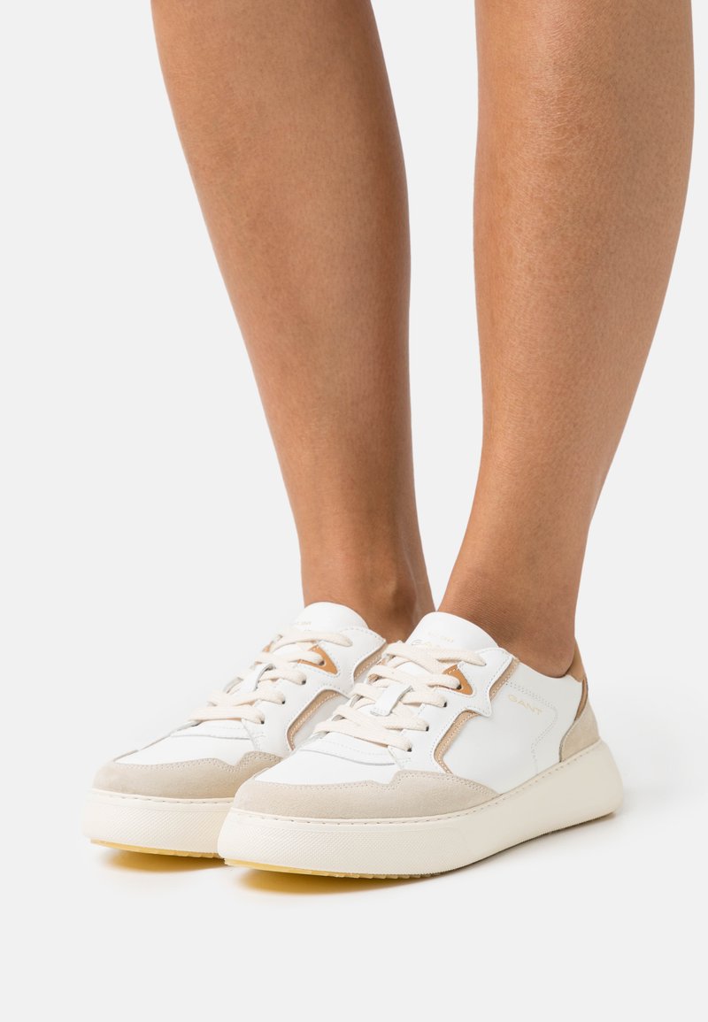 GANT CUSTLY - Trainers - white/natural/white - Zalando.co.uk