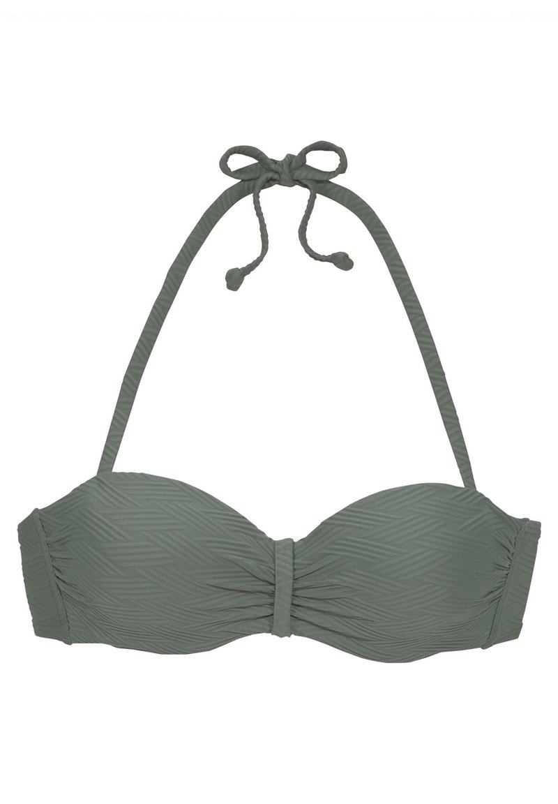 Sunseeker Bandeau Bikini Top Oliv Olive Zalando