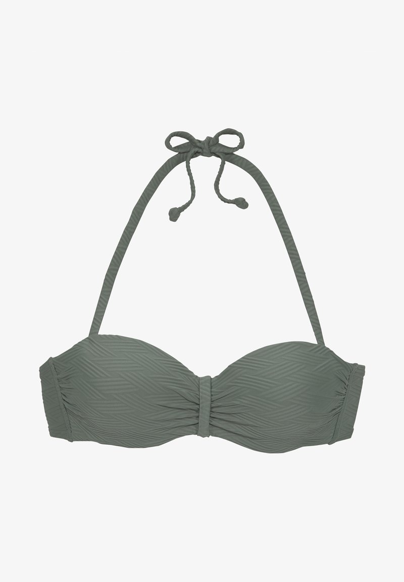 Sunseeker Bandeau Bikini Top Oliv Olive Zalando