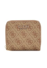 Guess LAUREL SMALL ZIP AROUND - Portefeuille - beige - ZALANDO.FR