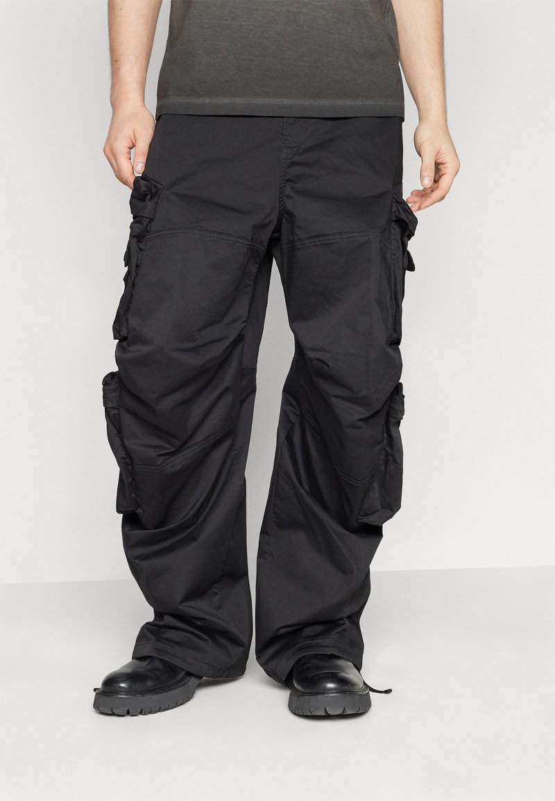 Diesel HUGES NEW - Cargo trousers - black - Zalando.ie