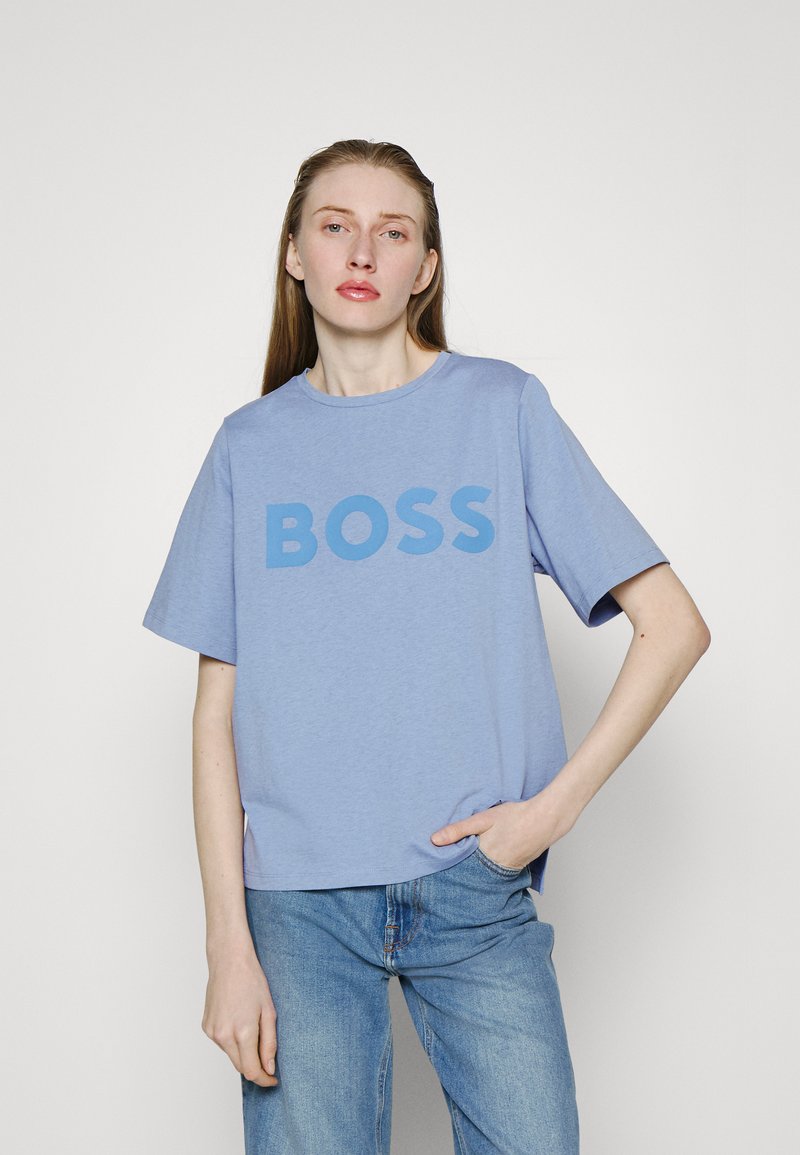 BOSS ETEY - T-shirt print - open blue/blauw - Zalando.be