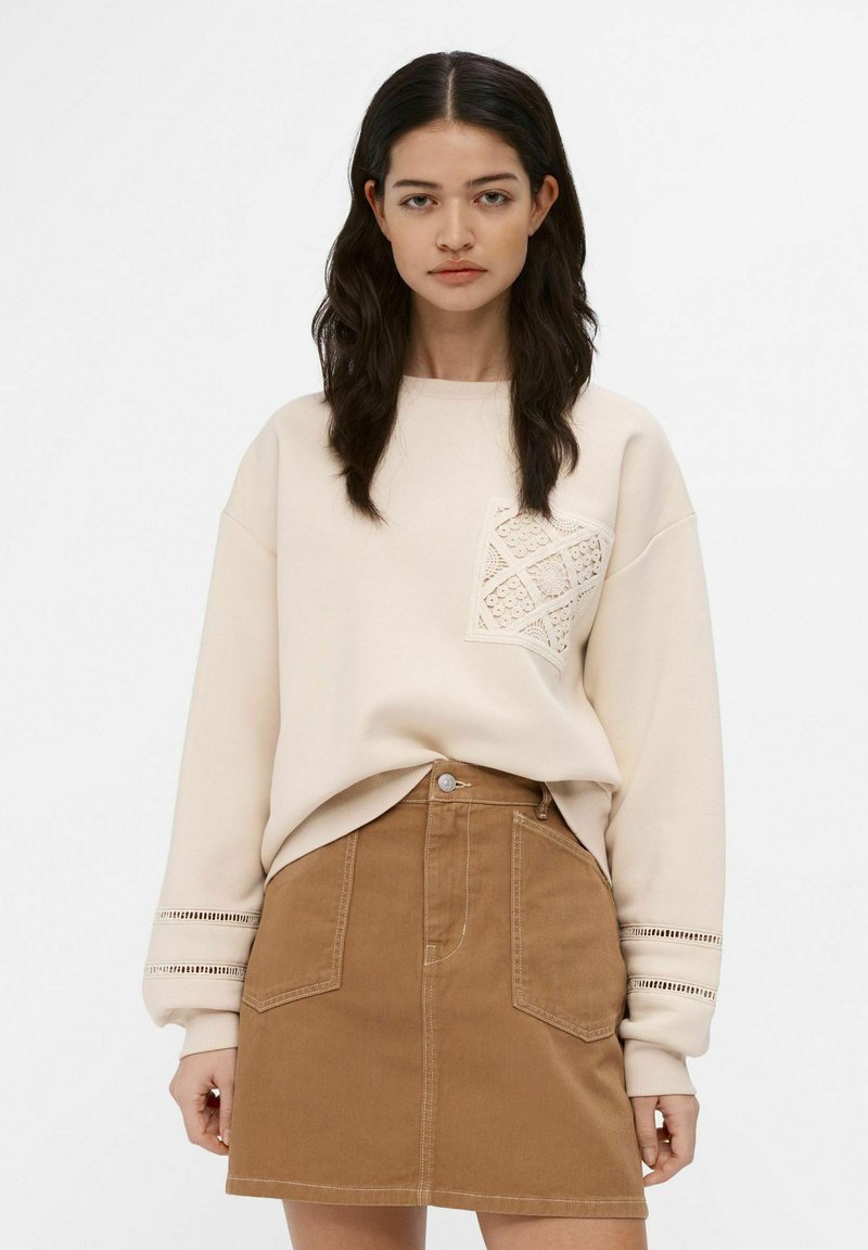 Object Sweatshirt - sandshell/offwhite - Zalando.de