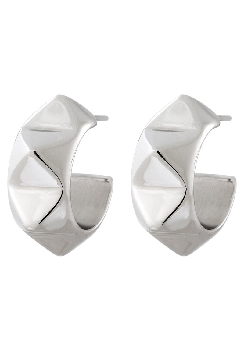 EDBLAD PEAK RIVET - Ohrringe - steel/silberfarben - Zalando.de