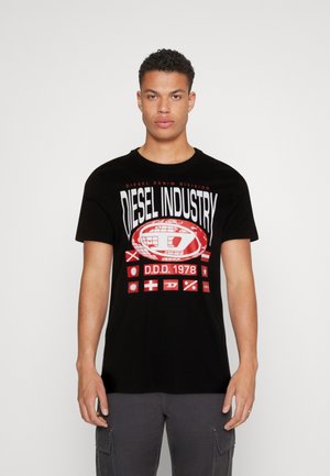 Diesel T-DIEGO-CUTY - T-Shirt print - black/schwarz - Zalando.de