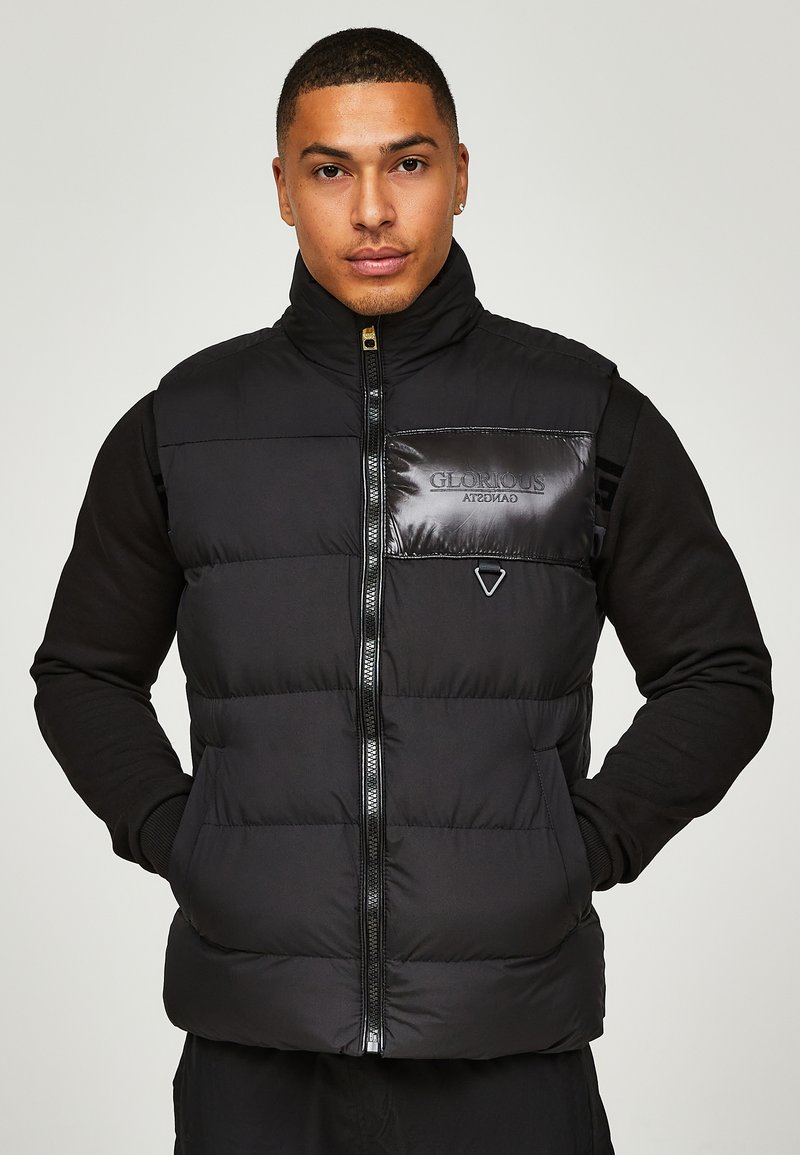 Glorious Gangsta AZIRI PUFFER GILET - Veste sans manches - black/noir - ZALANDO